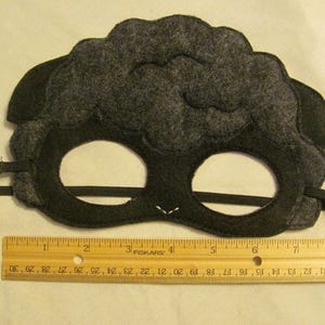 Lamb Mask - Sheep Mask - Sheep Photo Prop - Black Lamb Party Favor ...