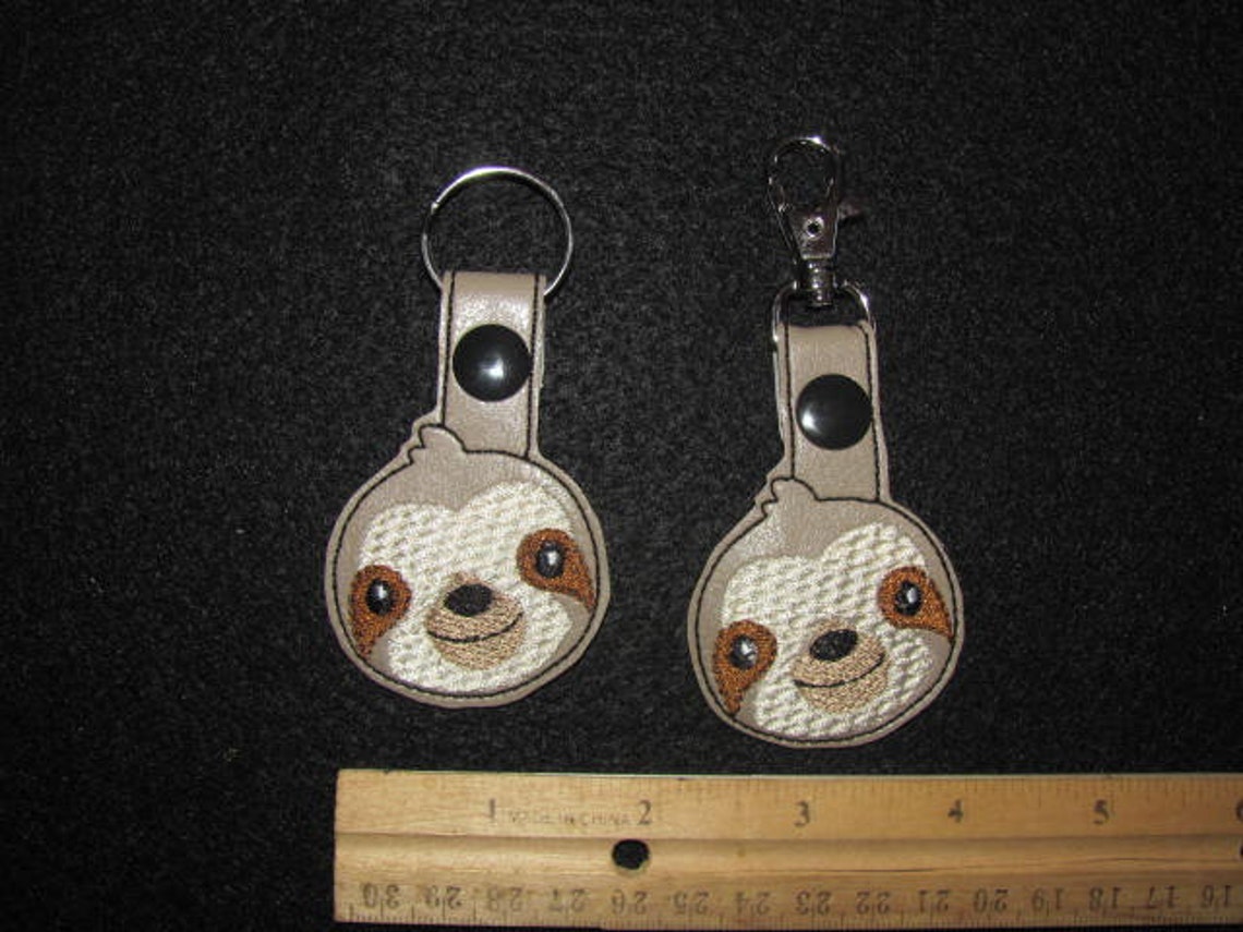 Quarter Key Chain Sloth Keychain Sloth Quarter Holder - Etsy