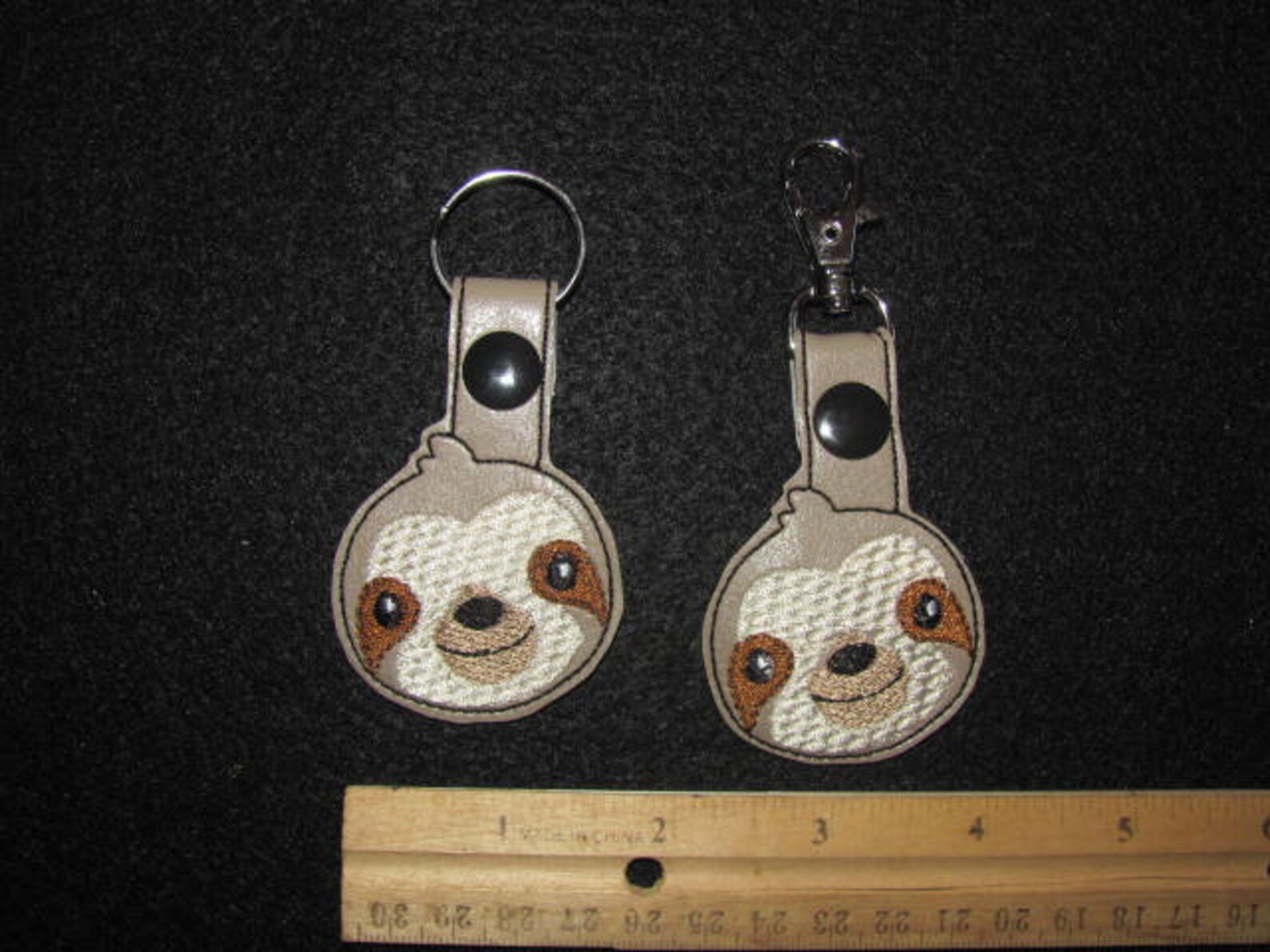 Quarter Key Chain Sloth Keychain Sloth Quarter Holder - Etsy