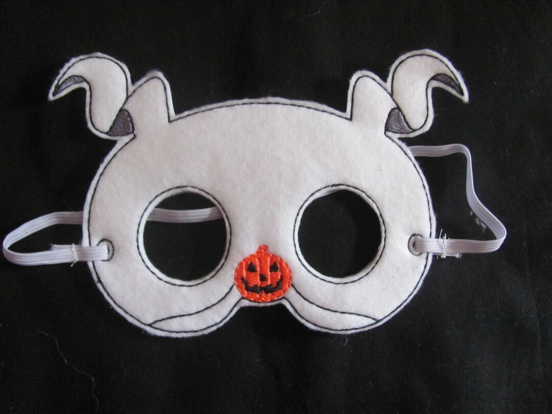 Ghost Puppy Party Mask - Ghost Photo Prop - Halloween Party Favor ...