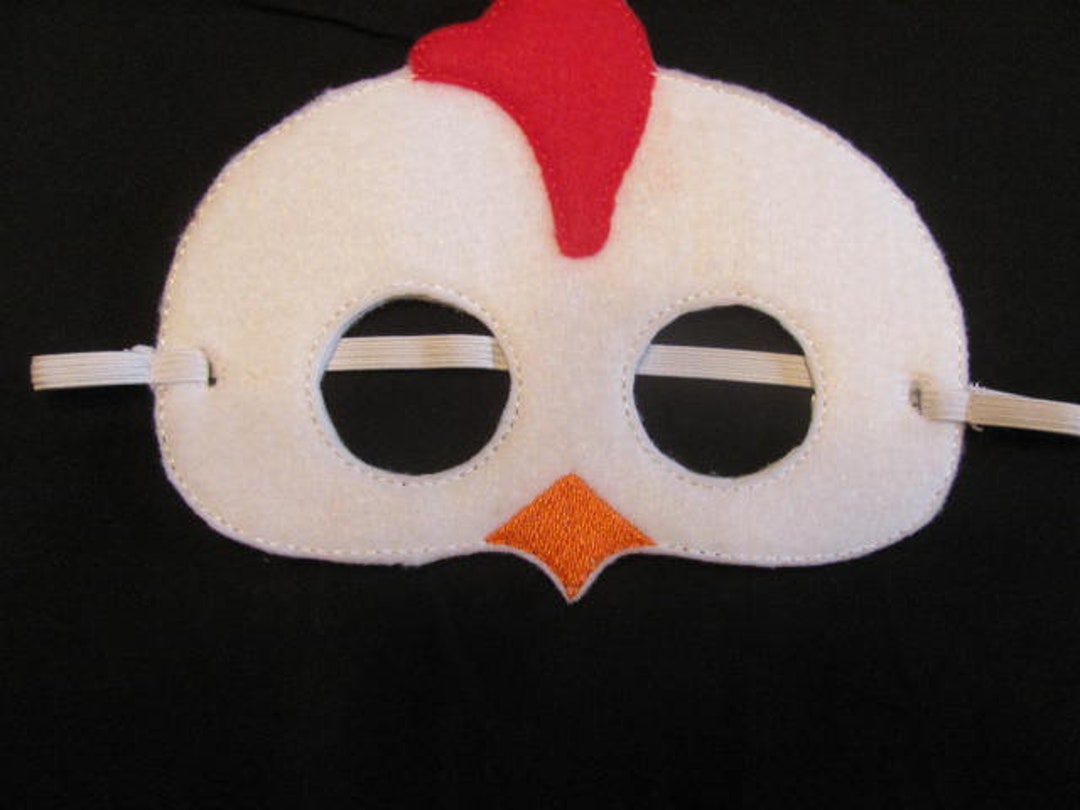 Chick Party Mask - White Chick Photo Prop - Chicken Party Favor ...