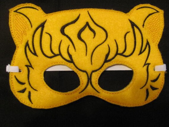 Tiger Felt Party Mask Tiger Photo Prop Tiger Party Favor | Etsy