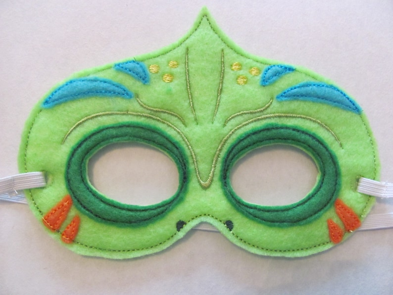 Chameleon Felt Party Mask - Chameleon Photo Prop - Chameleon Party ...