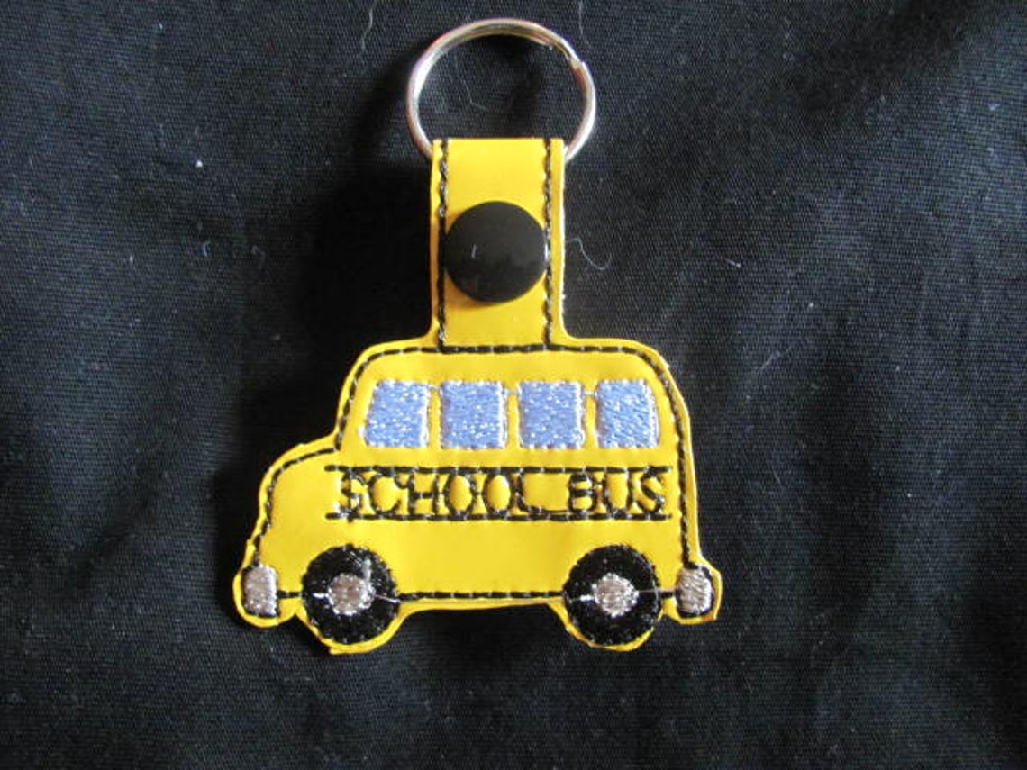 School Bus Key Fob Bus Key Fob School Bus Bag Tag School - Etsy