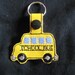 School Bus Key Fob Bus Key Fob School Bus Bag Tag School - Etsy