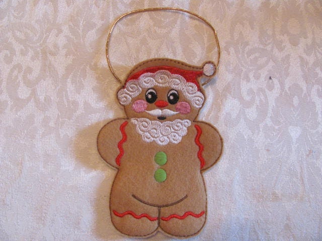 Gingerbread Man Santa Treat Bag Gingerbread Man Decor | Etsy