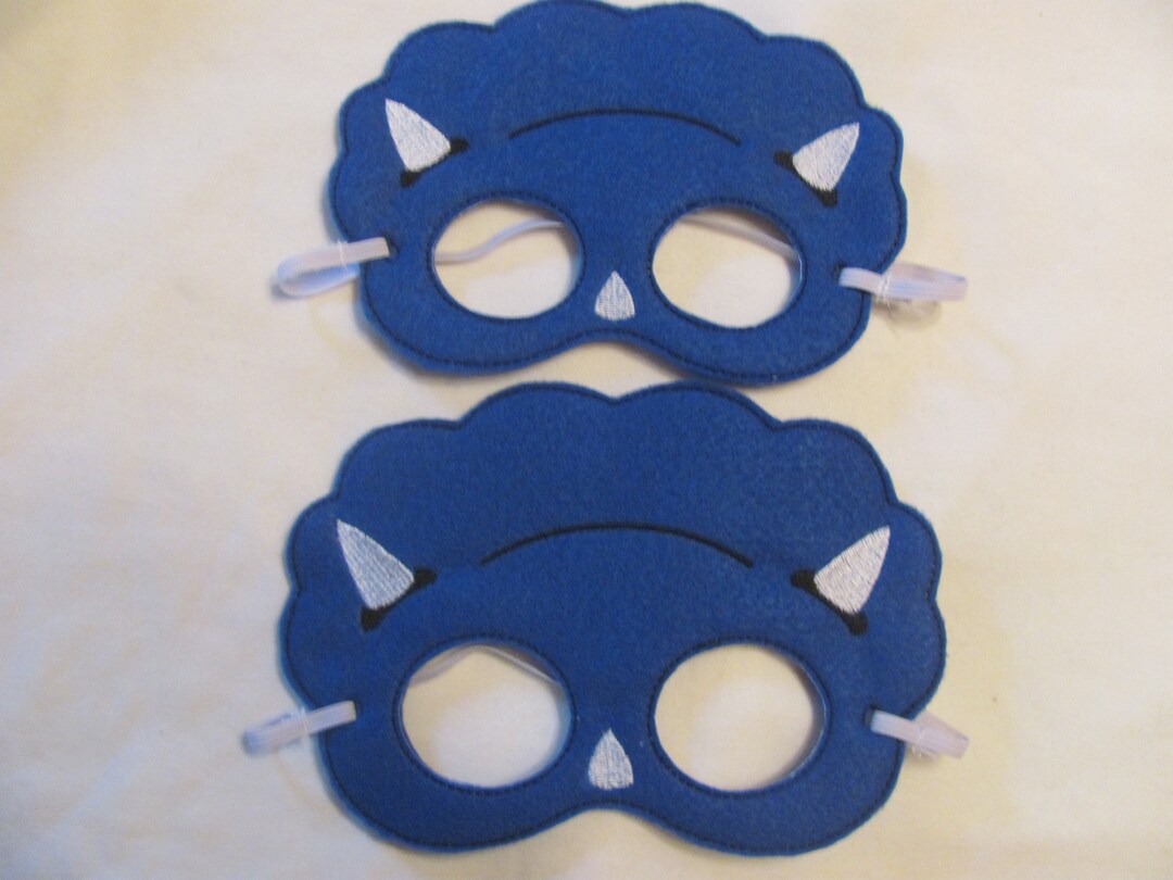 Triceratops in Blue Party Masks- Dinosaur Photo Prop - 2 Sizes ...