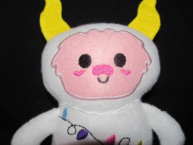 Snow Monster Christmas Decoration Snow Monster Girl Plush | Etsy