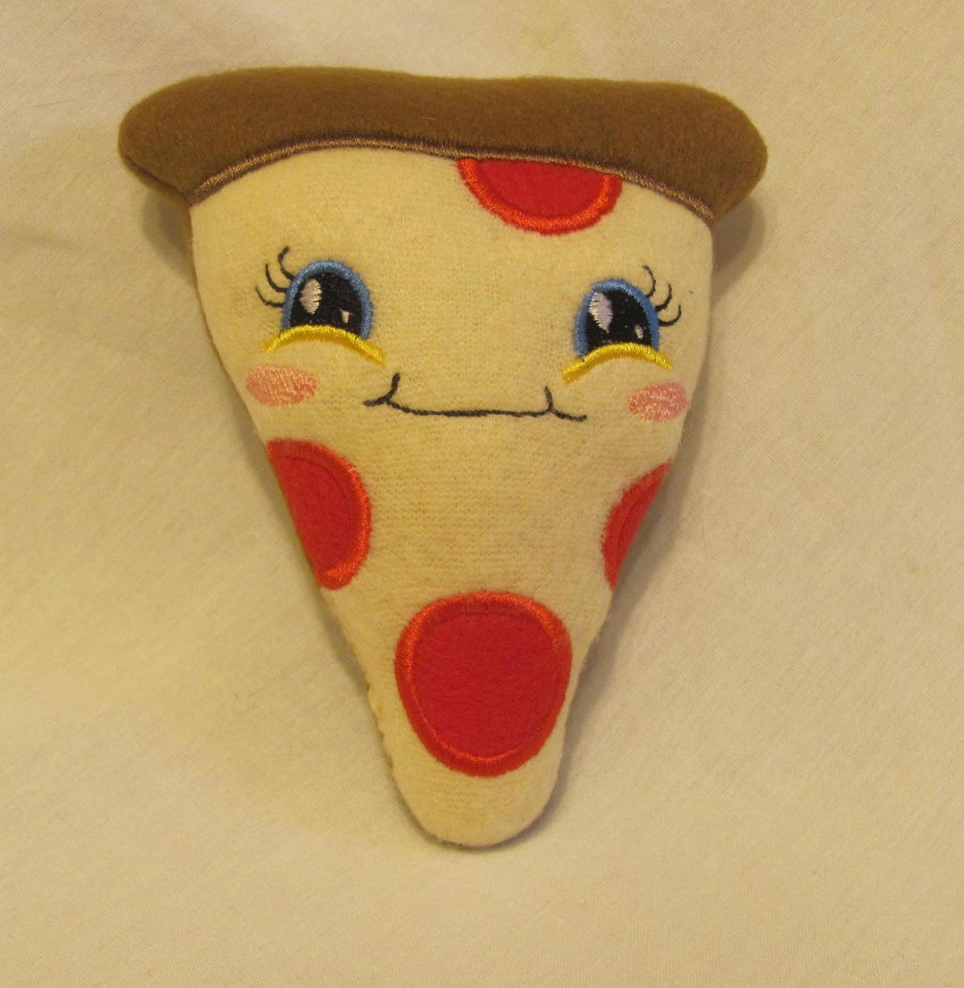 Pizza Plushie- - Fun Food Pizza Stuffed Animal - Fun Food Pizza Slice ...