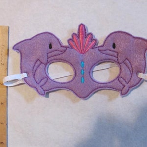 Dolphin Party Masks- Dolphin Photo Prop - Purple Dolphin Felt Mask ...