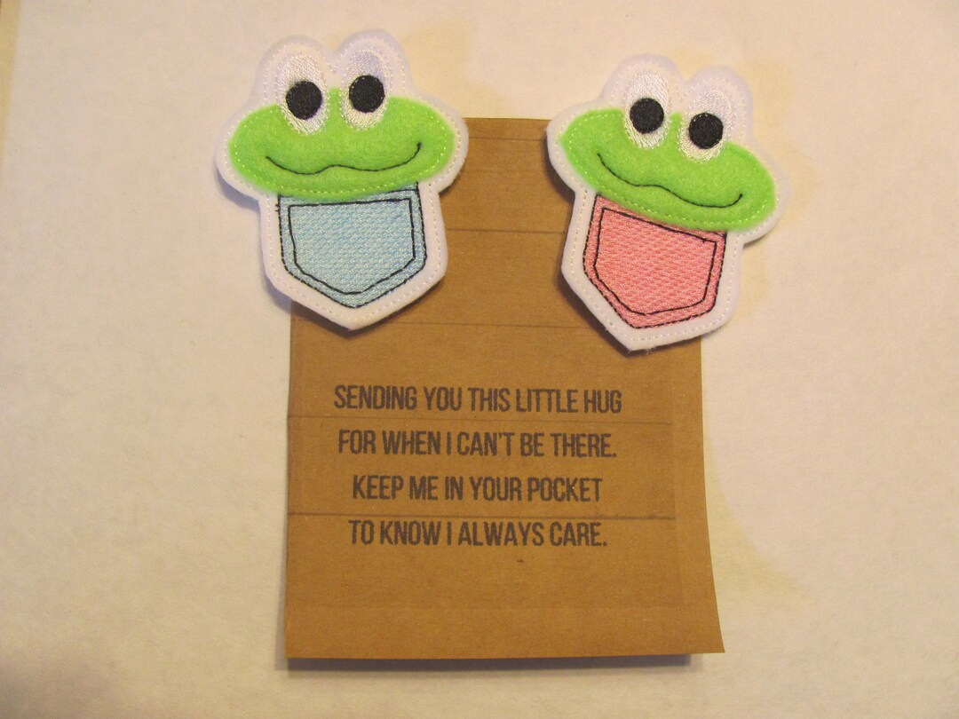 Frog Pocket Hug With Card - Frog Pocket Hug - Frog Hug Card - Frog Gift ...