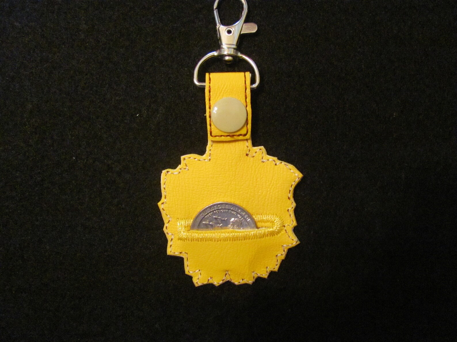 Quarter Key Chain Sunflower Keychain Sunflower Quarter - Etsy