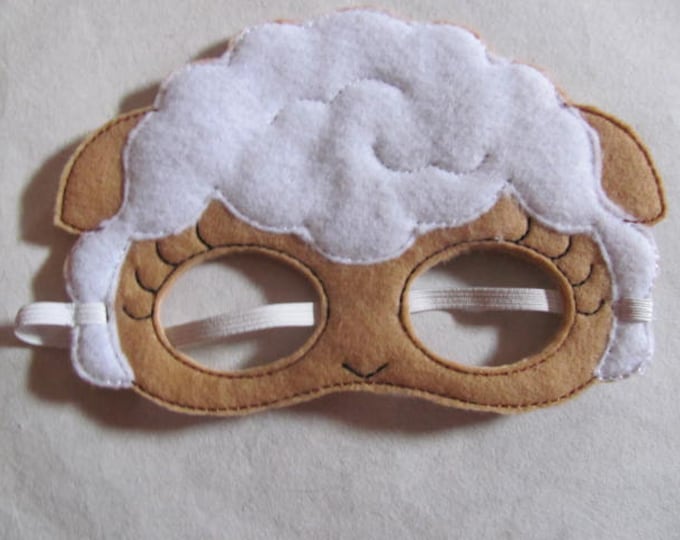 Paper Mâché Sheep Mask, Sheep Costume, Halloween Mask, Masquerade Masks ...