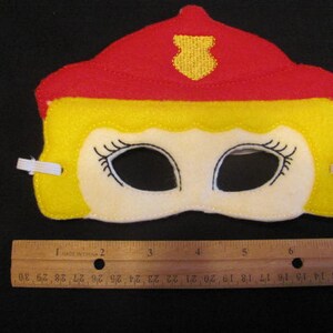Fire Fighter Party Mask - Girl Fireman Photo Prop - Girl Fire Fighter ...