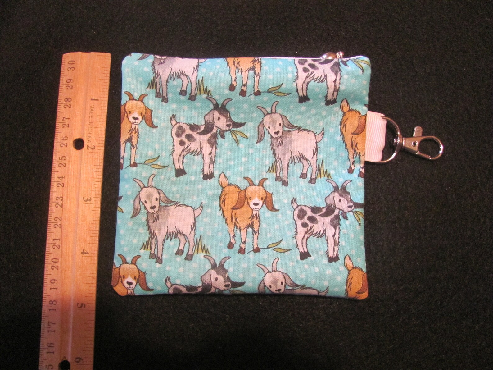 Goat Zipper Bag Goat Mask Bag Goat Organizer Bag Goat | Etsy