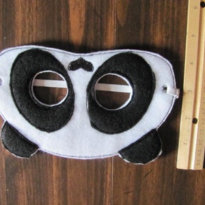 Panda Bear Party Masks Panda Bear Photo Prop Felt Mask Pretend Play ...