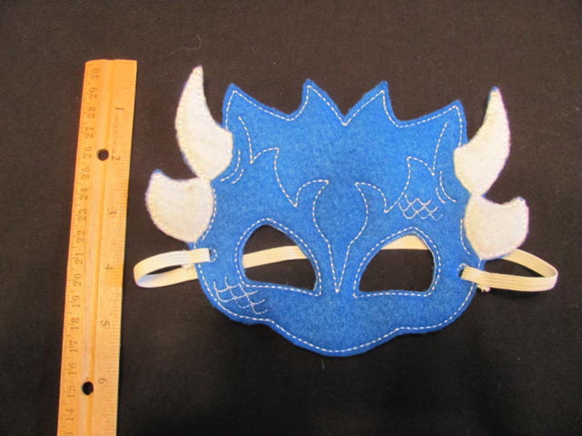 Dragon Party Masks Dragon Photo Prop Blue Dragon Felt Mask - Etsy