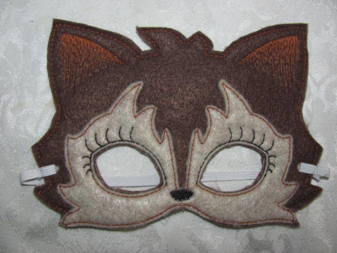 Girl Wolf Felt Party Mask - Wolf Photo Prop - Girl Wolf Party Favor ...