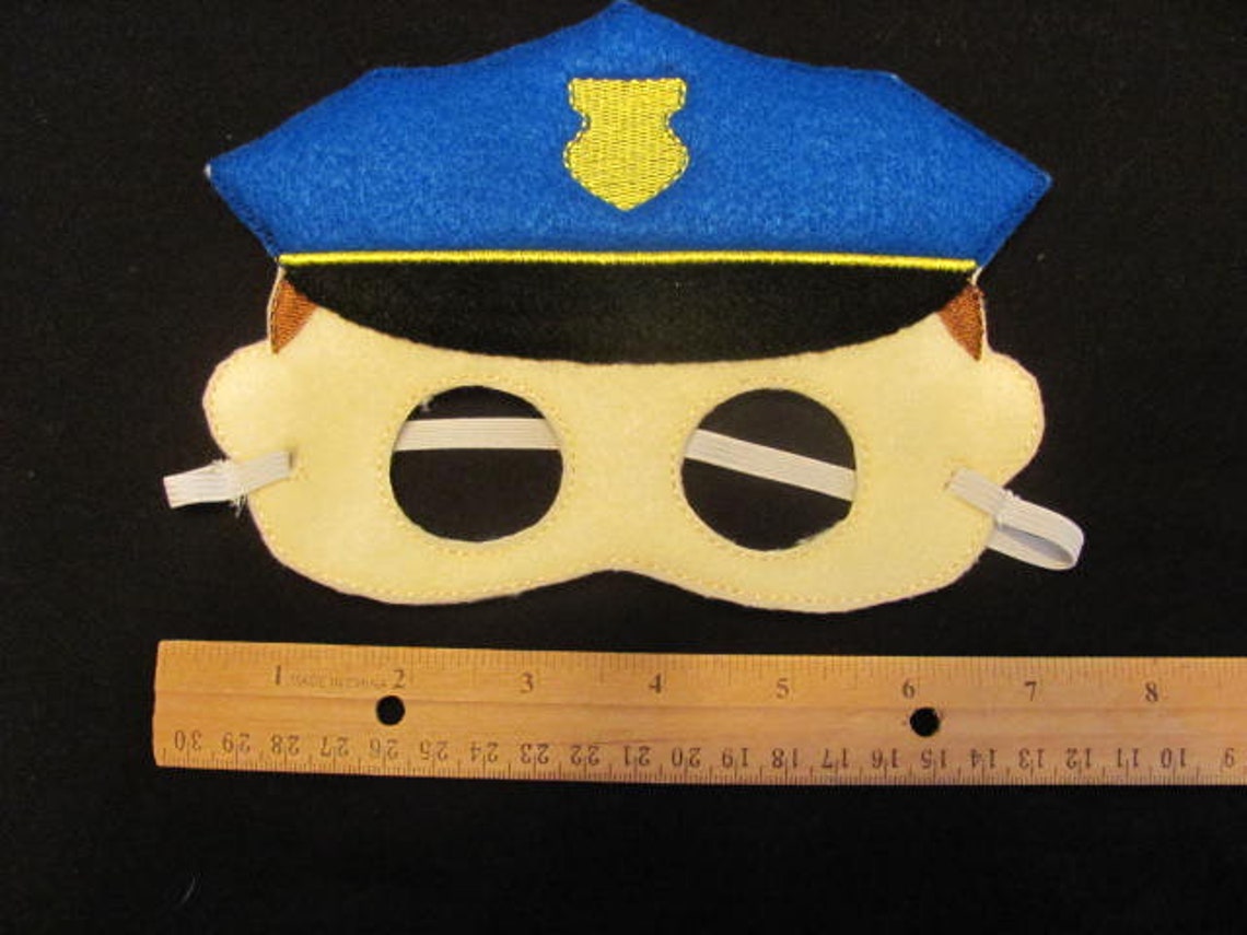 Police Officer Party Mask Policeman Photo Prop Police - Etsy