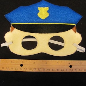 Police Officer Party Mask - Policeman Photo Prop - Police Officer Party ...