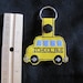 School Bus Key Fob - Bus Key Fob - School Bus Bag Tag - School Bus Key ...
