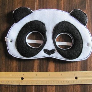 Panda Bear Party Masks Panda Bear Photo Prop Felt Mask Pretend Play ...