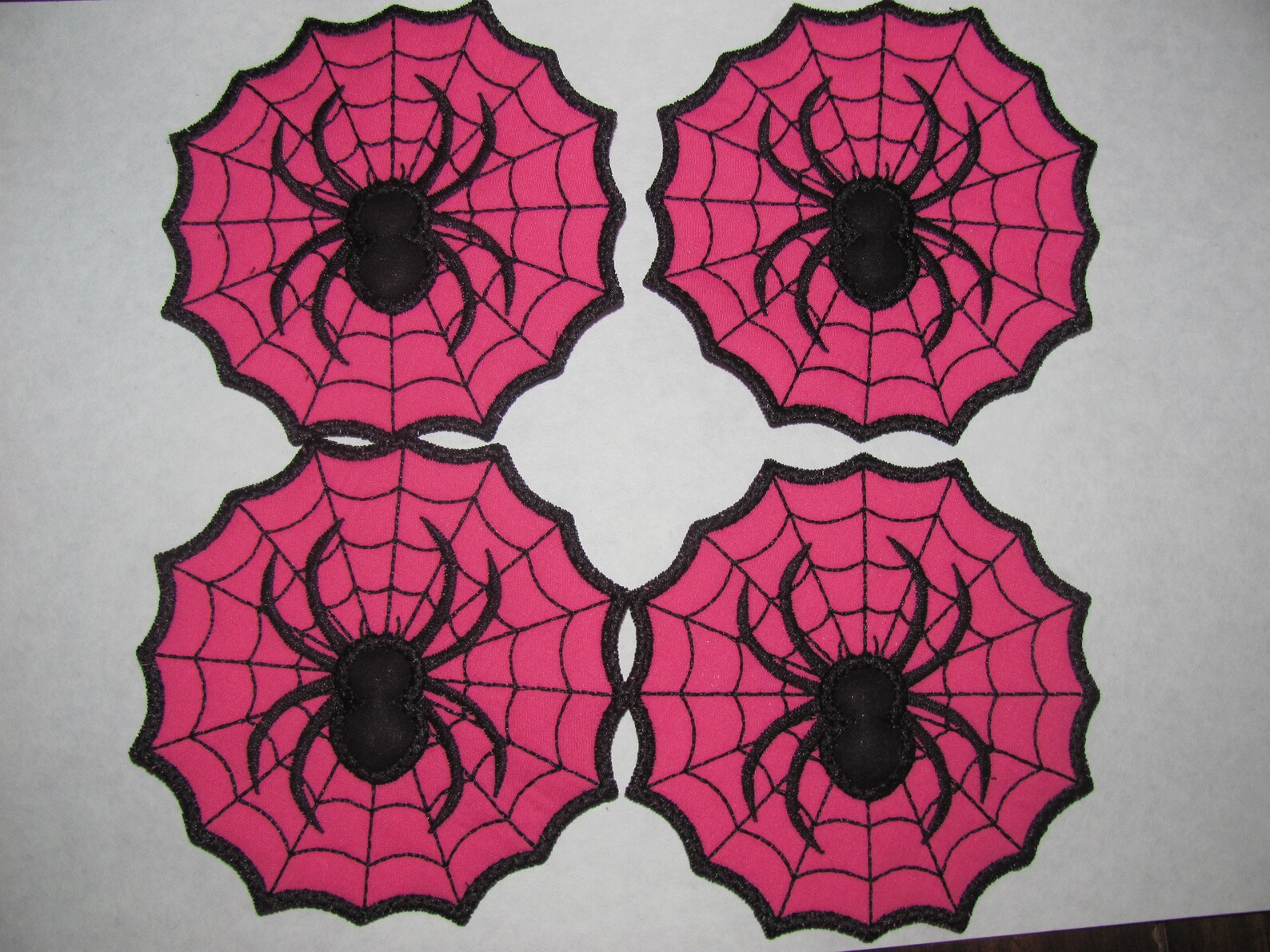 Spider Coaster Set Pink Spider Coaster Set Spider Web - Etsy