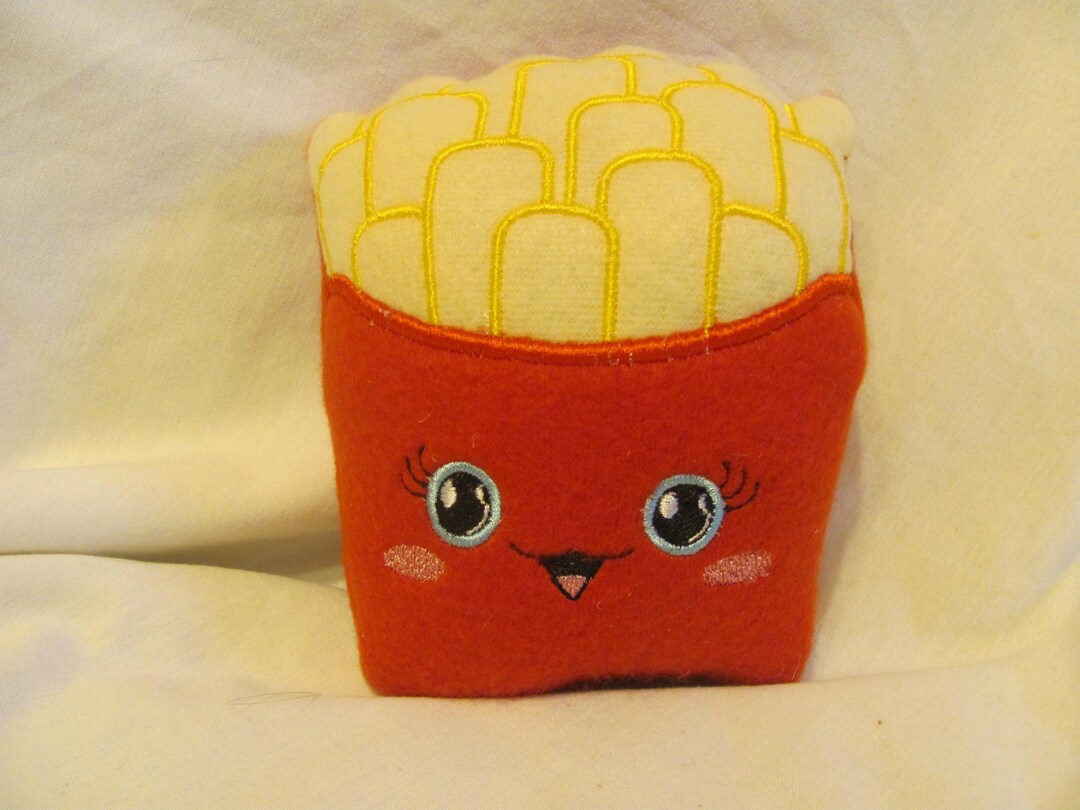French Fries Plushie- - Fun Food Stuffie - Fun Food French Fries Gift ...