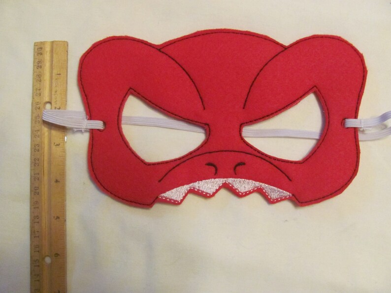 T-rex in Red Party Masks Dinosaur Photo Prop 2 Sizes Felt - Etsy