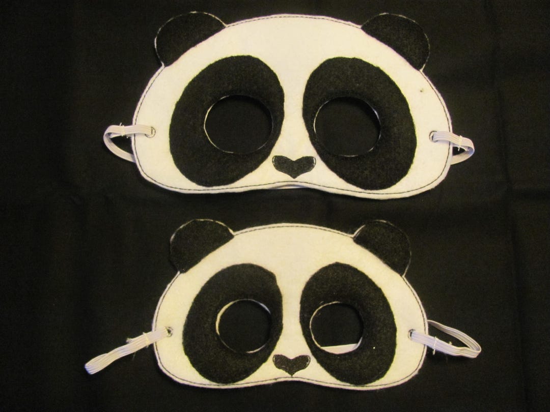 Panda Bear Party Masks- Panda Bear Photo Prop - Felt Mask - Pretend ...