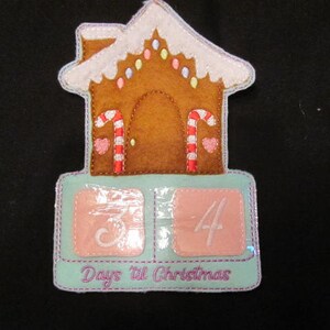 Gingerbread House Christmas Countdown- Count Down to Christmas ...