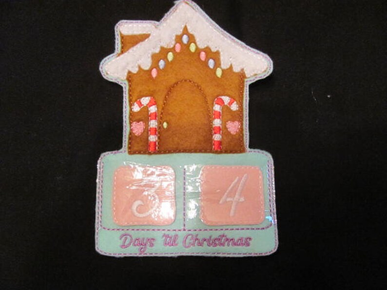 Gingerbread House Christmas Countdown Count Down to Christmas - Etsy