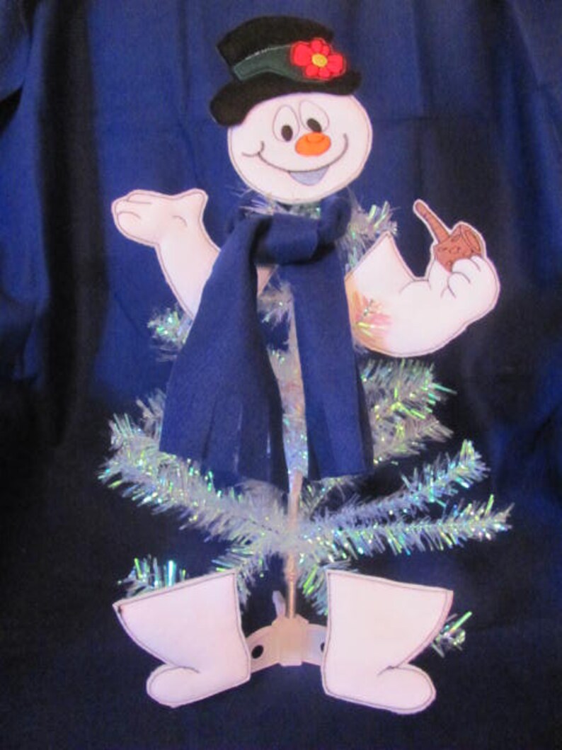 Snowman Christmas Tree Snowman Table Top Tree Snowman | Etsy