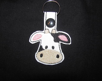 Cow Key Fob Cow Keychain Hay Girl Hay Cow Key Fob Cow - Etsy