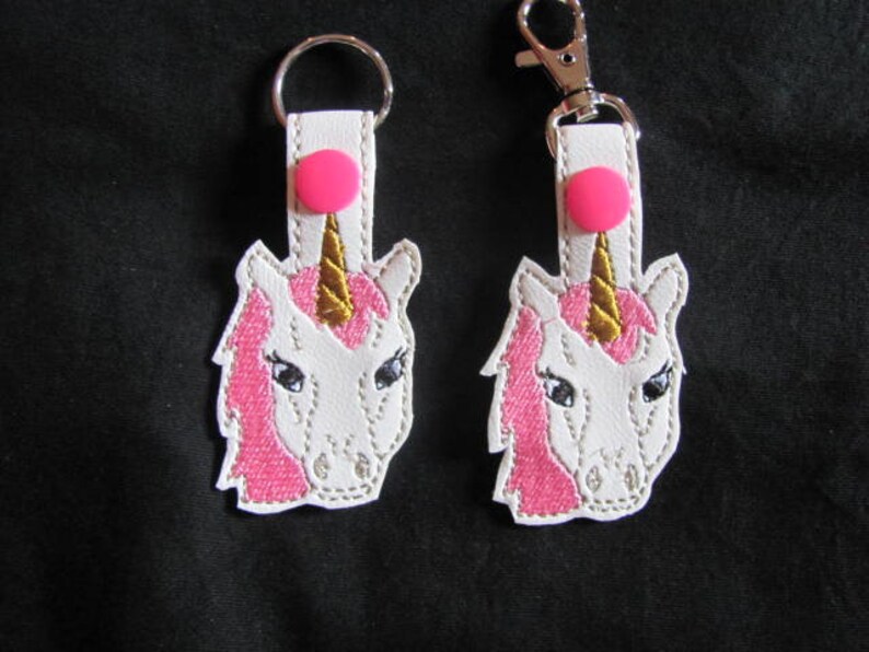 Unicorn Key Fob - Pink Unicorn Key Fob - Unicorn Bag Tag - Unicorn Key ...