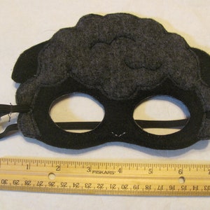 Lamb Mask - Sheep Mask - Sheep Photo Prop - Black Lamb Party Favor ...
