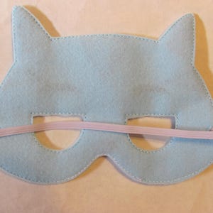 Blue Kitty Party Masks- Blue Sleepy Kitty Cat Photo Prop - Blue Sleepy ...