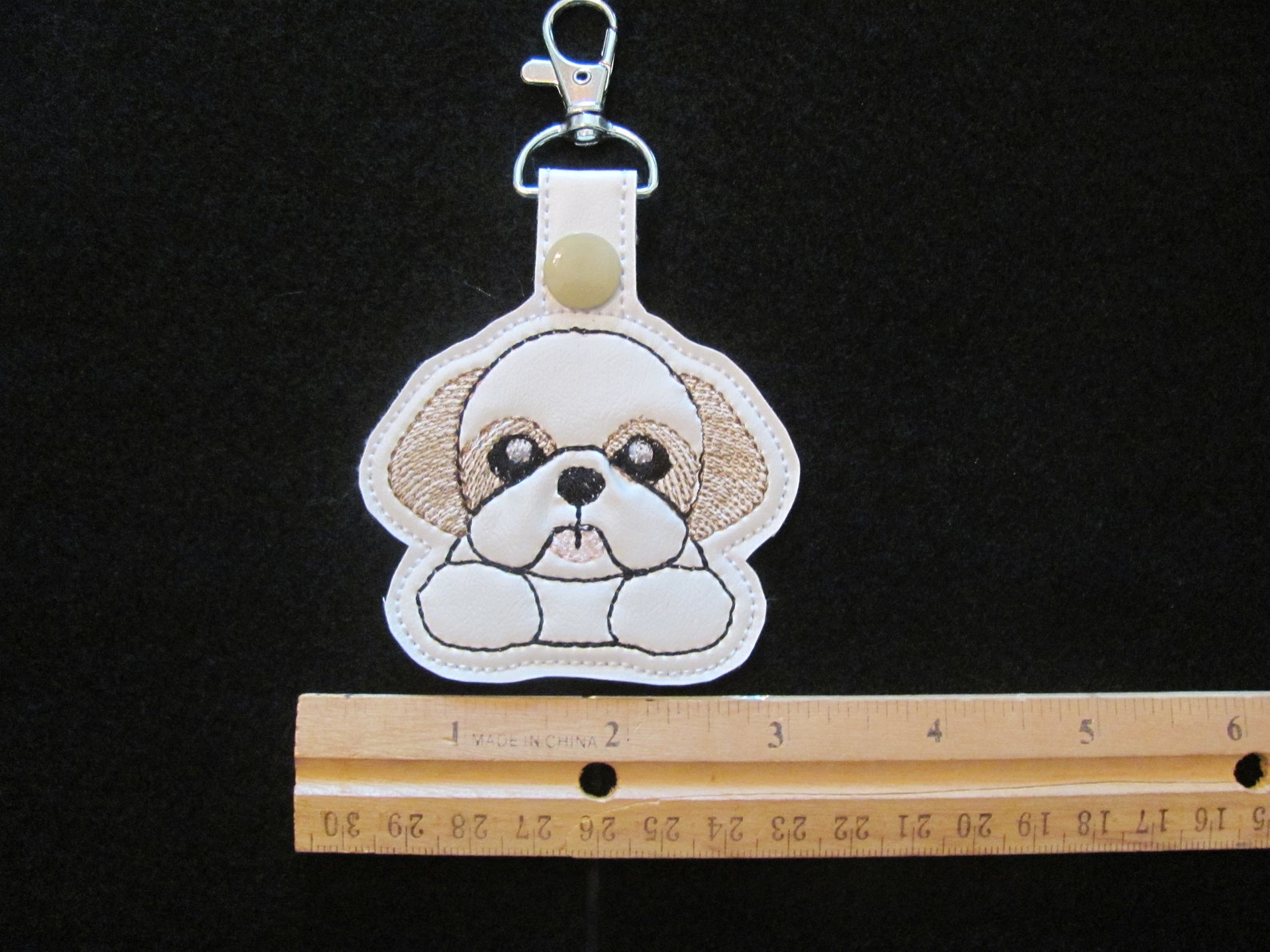 Quarter Keeper Key Chain Shih Tzu Keychain Quarter Holder - Etsy