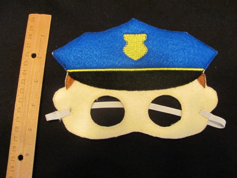 Police Officer Party Mask Policeman Photo Prop Police - Etsy