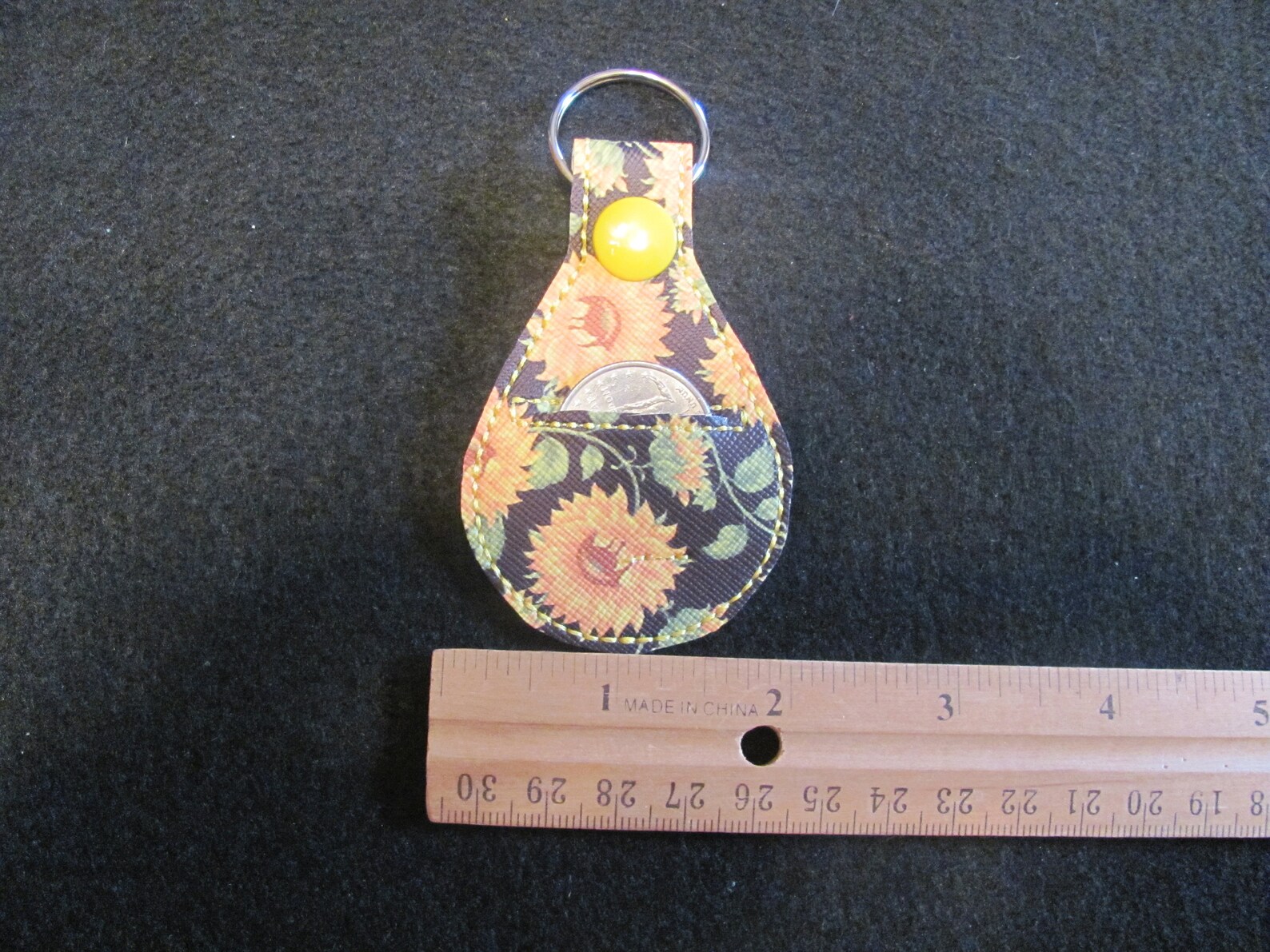 Quarter Key Chain, Oval Quarter Holder Keychain, Oval Quarter Holder ...