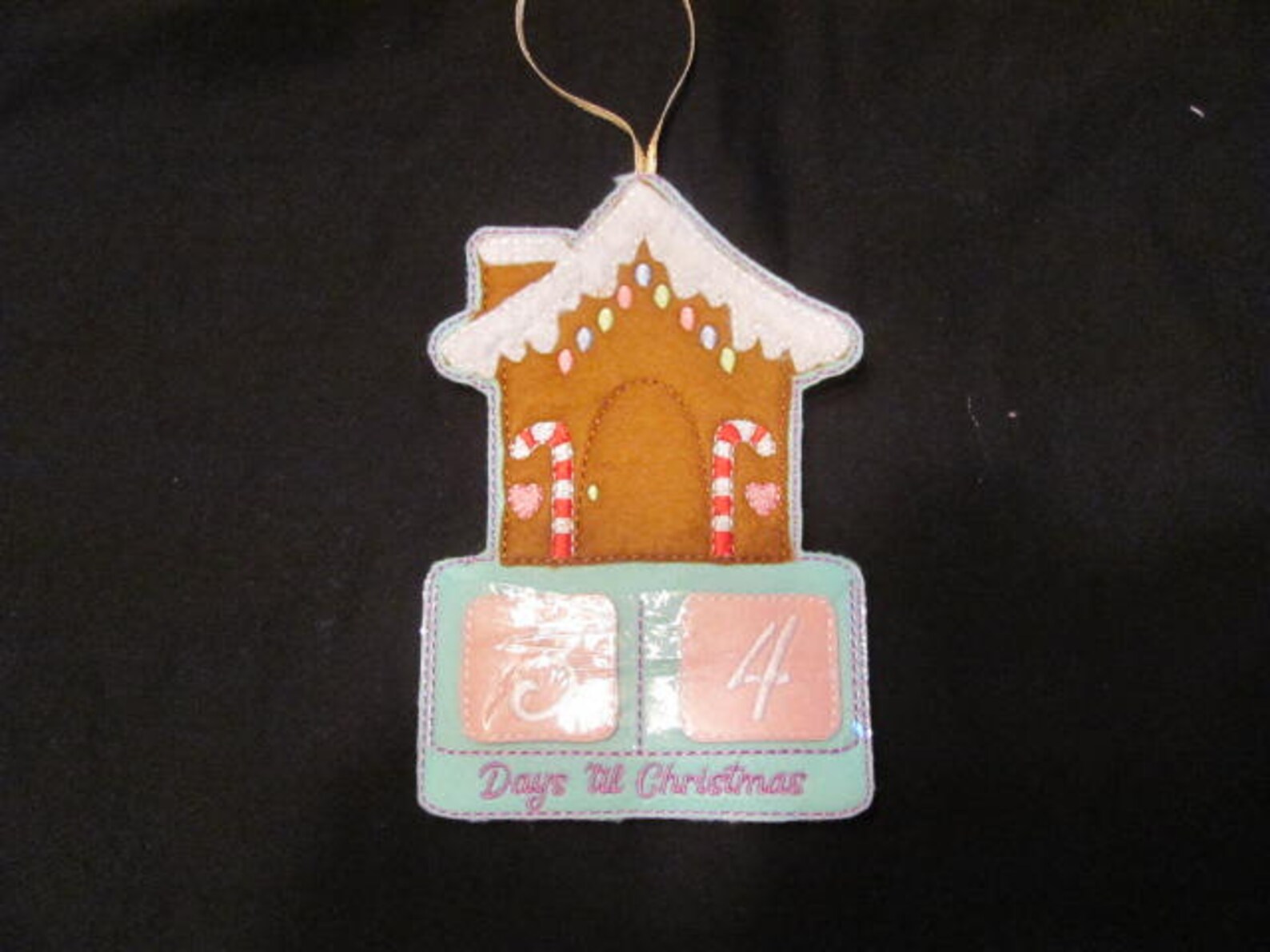 Gingerbread House Christmas Countdown Count Down To Christmas | Etsy