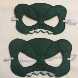 T-rex in Green Party Masks- Dinosaur Photo Prop - 2 Sizes - Felt Mask ...