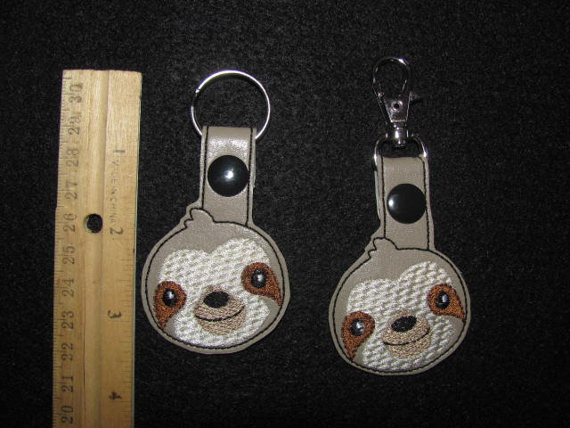 Quarter Key Chain Sloth Keychain Sloth Quarter Holder - Etsy