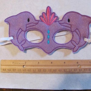 Dolphin Party Masks- Dolphin Photo Prop - Purple Dolphin Felt Mask ...