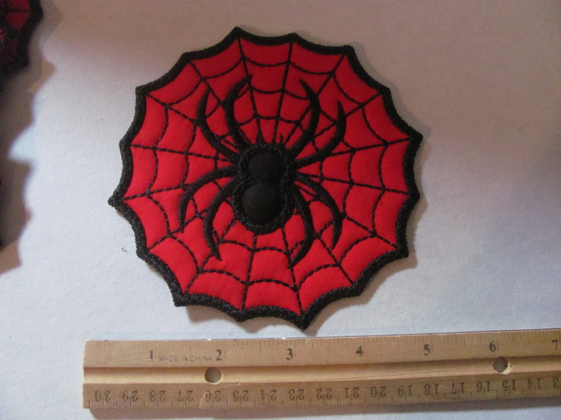 Spider Coaster Set - Red Spider Coaster Set - Spider Web Coaster Set ...
