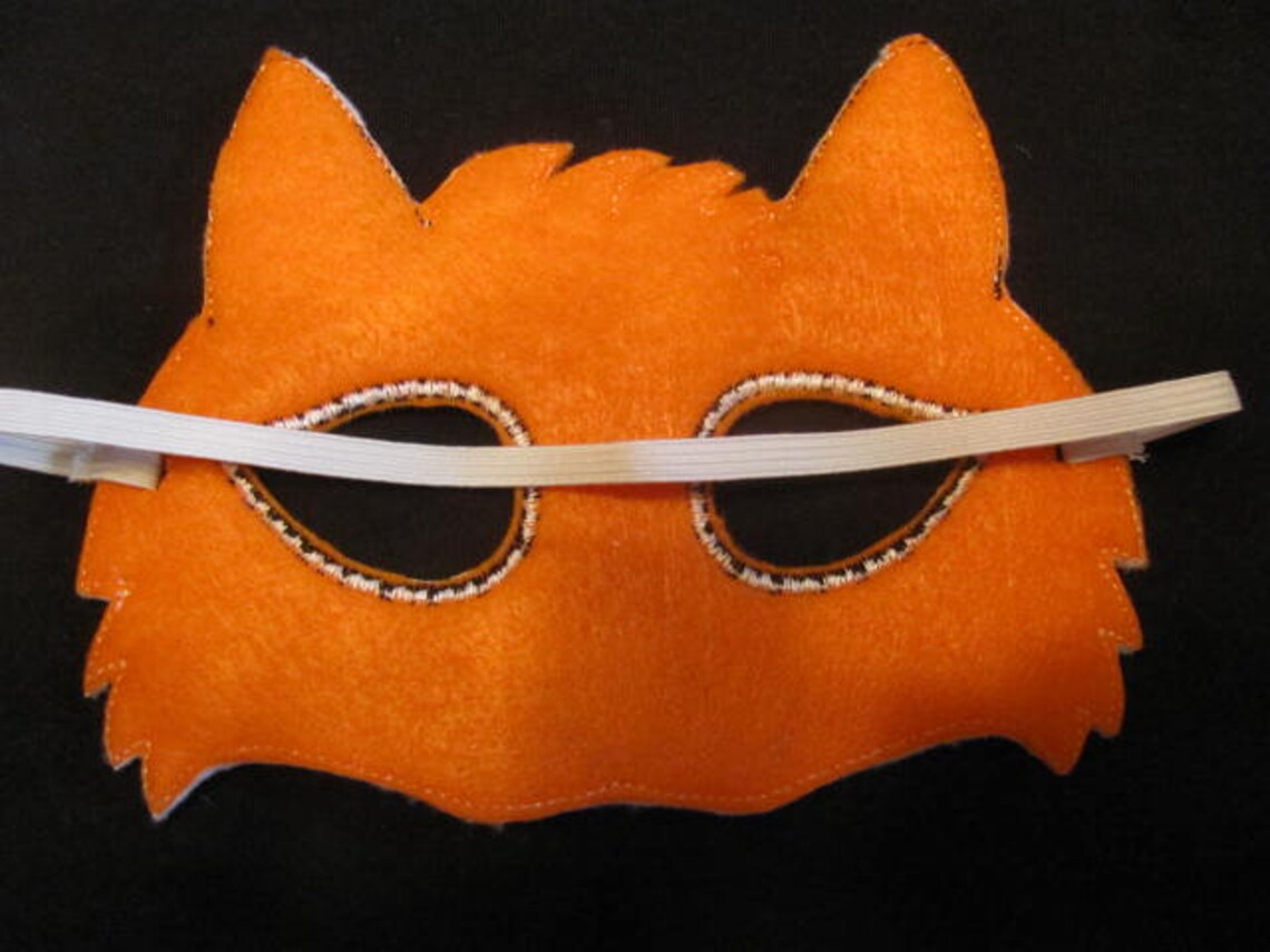 Fox Party Mask Fox Photo Prop Fox Party Favor Fox Felt - Etsy
