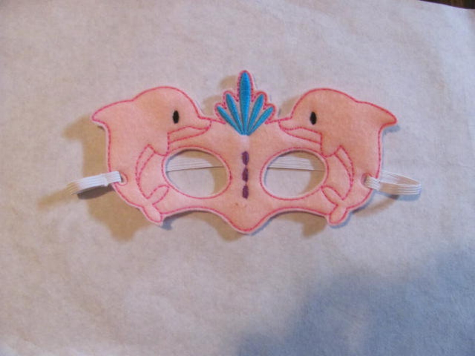 Dolphin Party Masks- Dolphin Photo Prop - Pink Dolphin Felt Mask ...