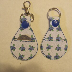 Quarter Keeper Key Chain, Oval Quarter Holder Keychain, Banana Quarter ...