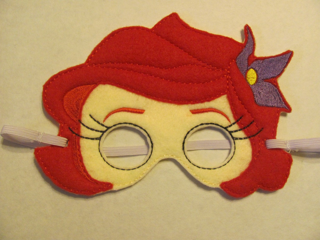 Mermaid Party Mask -mermaid Princess Photo Prop - Mermaid Party Favor ...