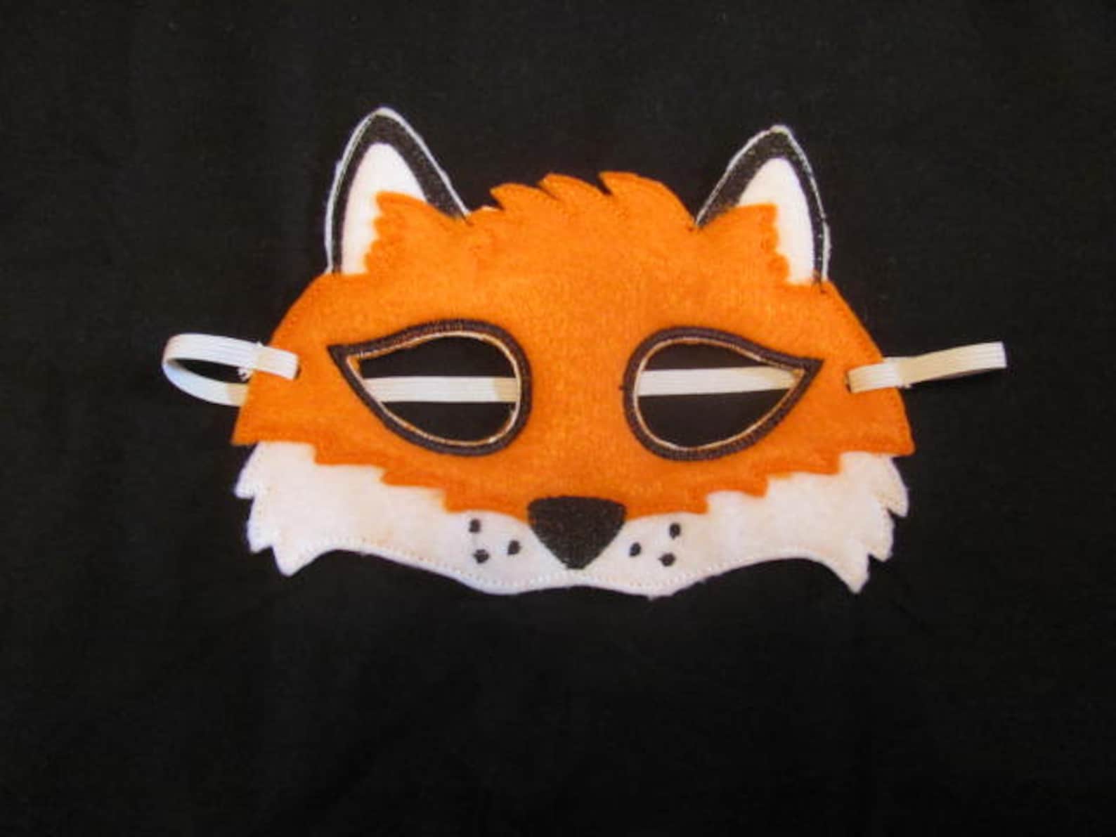 Fox Party Mask Fox Photo Prop Fox Party Favor Fox Felt - Etsy